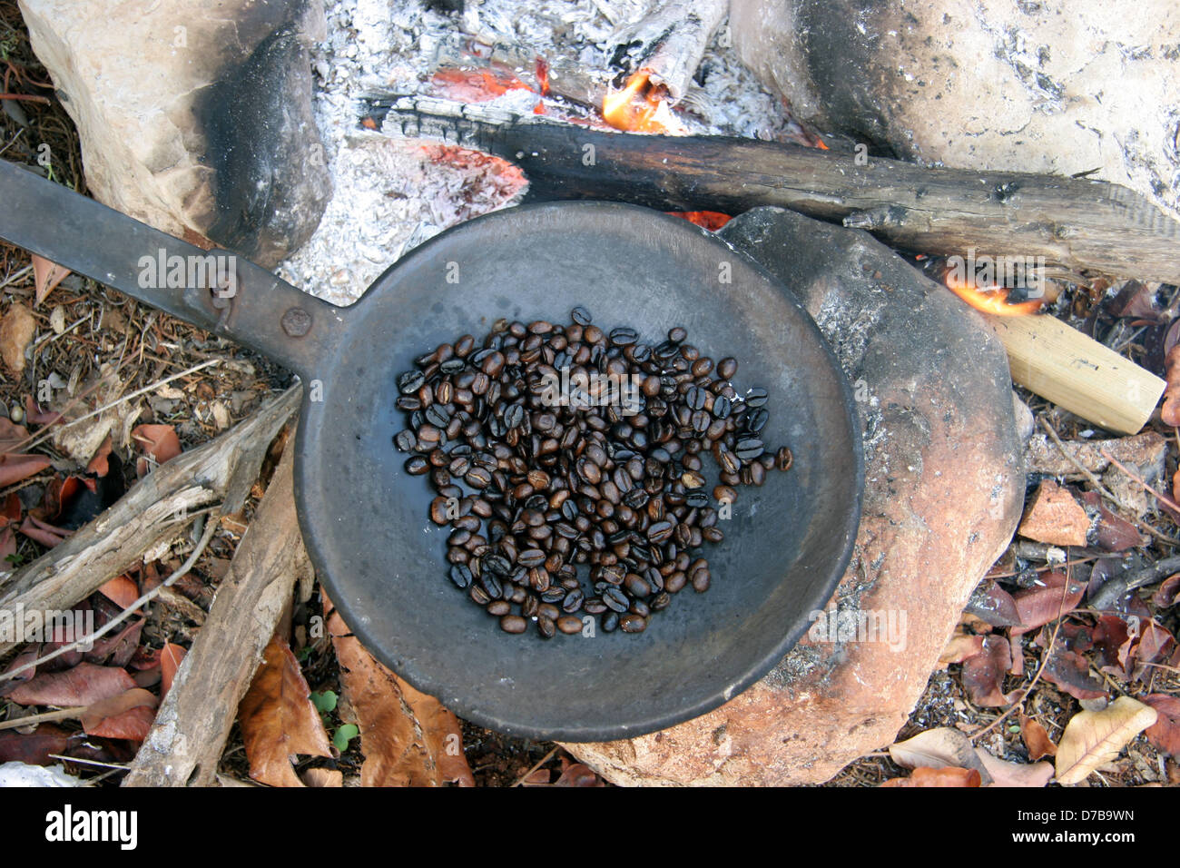 Warming coffee on fire hi-res stock photography and images - Alamy