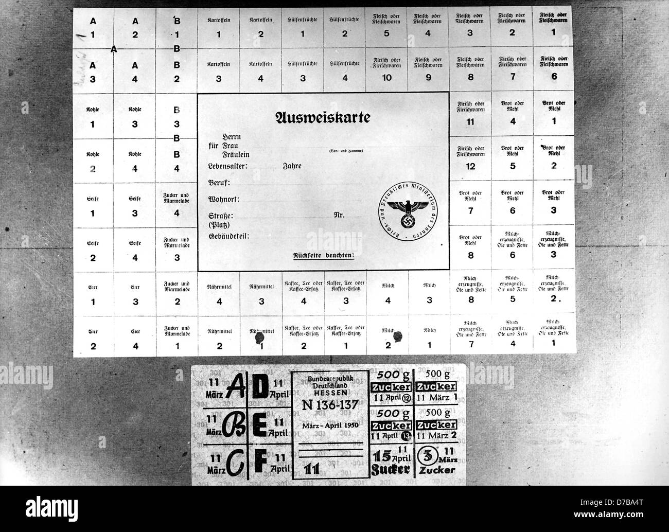 Ration cards hi-res stock photography and images - Alamy