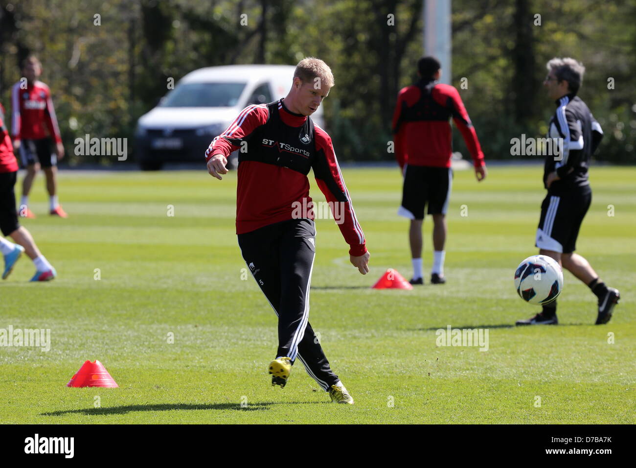 Swansea, UK. 2nd May 2013. Pictured: Alan Tate Re: Barclay's Premier ...