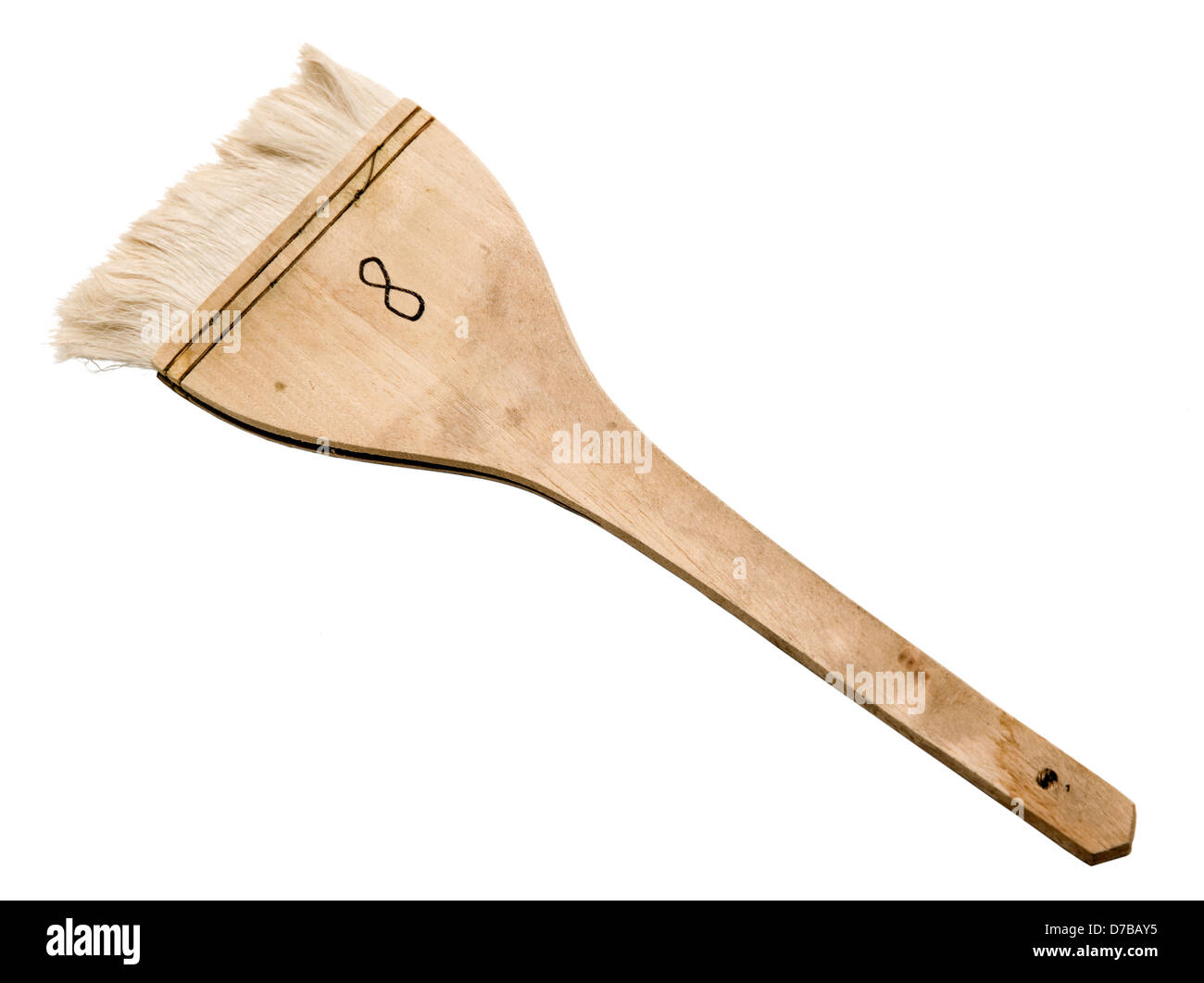 An 8" paintbrush isolated on white background Stock Photo - Alamy