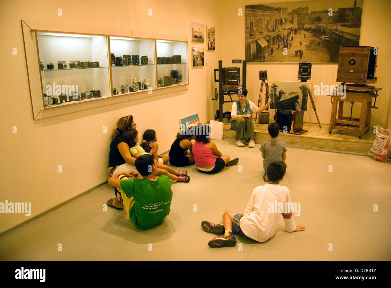 Lecture at the Open Museum of Photography in Tel Hai Stock Photo - Alamy