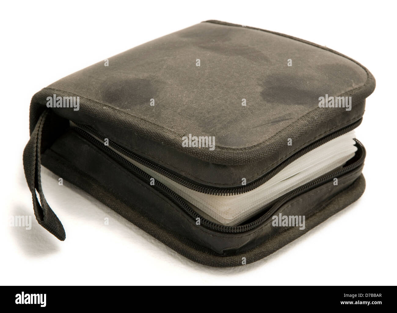 Old and dusty CD case isolated on white background Stock Photo - Alamy