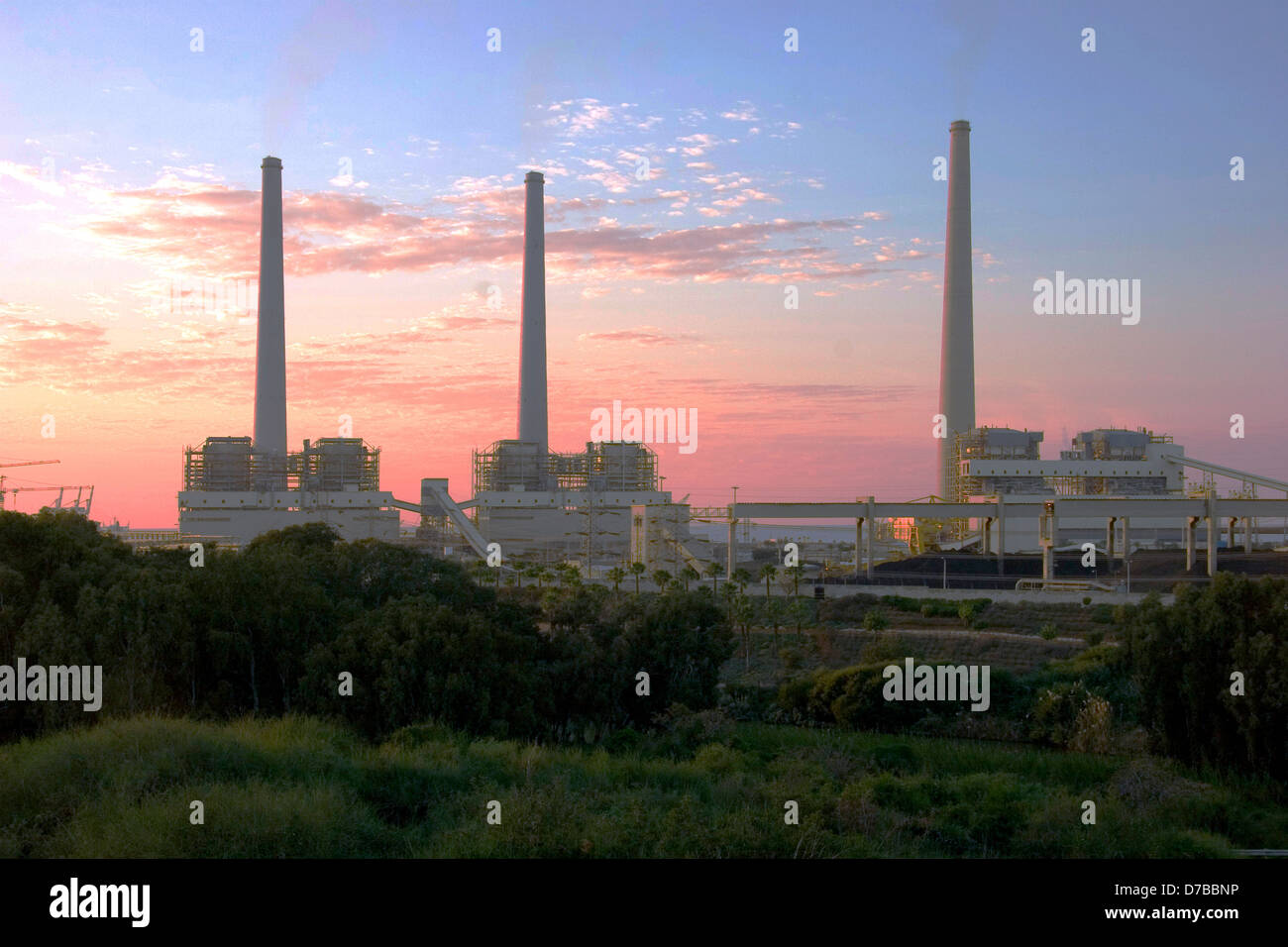 Orot Rabin (Power station) in Hadera Stock Photo - Alamy