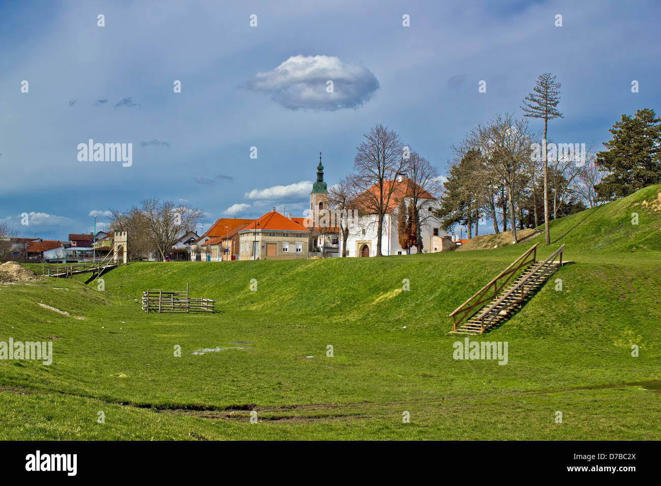 Historic Town of Koprivnica colorful view, Podravina, Croatia Stock ...