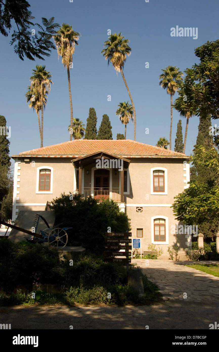 The first house of Kibbutz Degania Alef, built in 1912 Stock Photo - Alamy