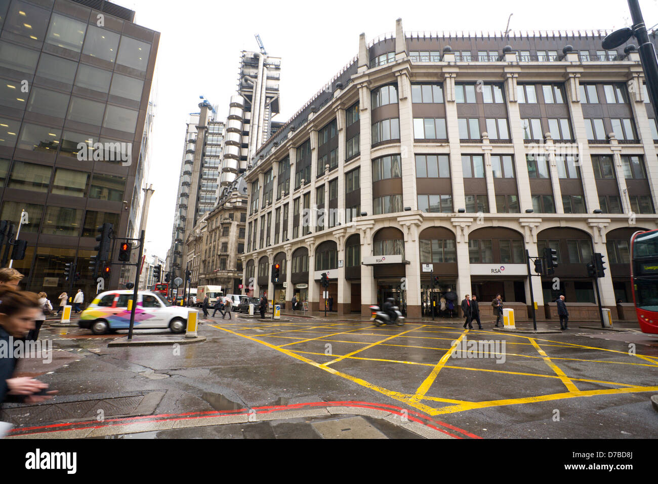 RSA building and junction of gracechurch street, cornhill and ...