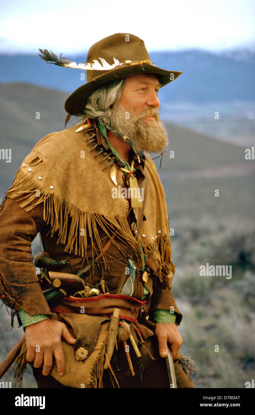 A historic interpretive actor demonstrates how early pioneers lived on ...