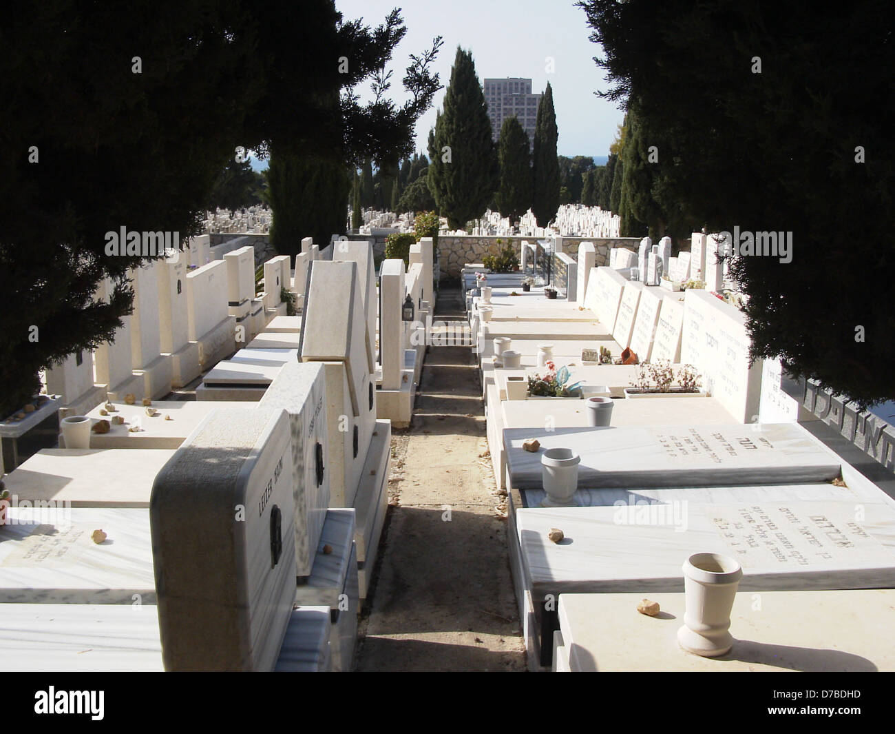 kfar samir cemetery in haifa Stock Photo - Alamy