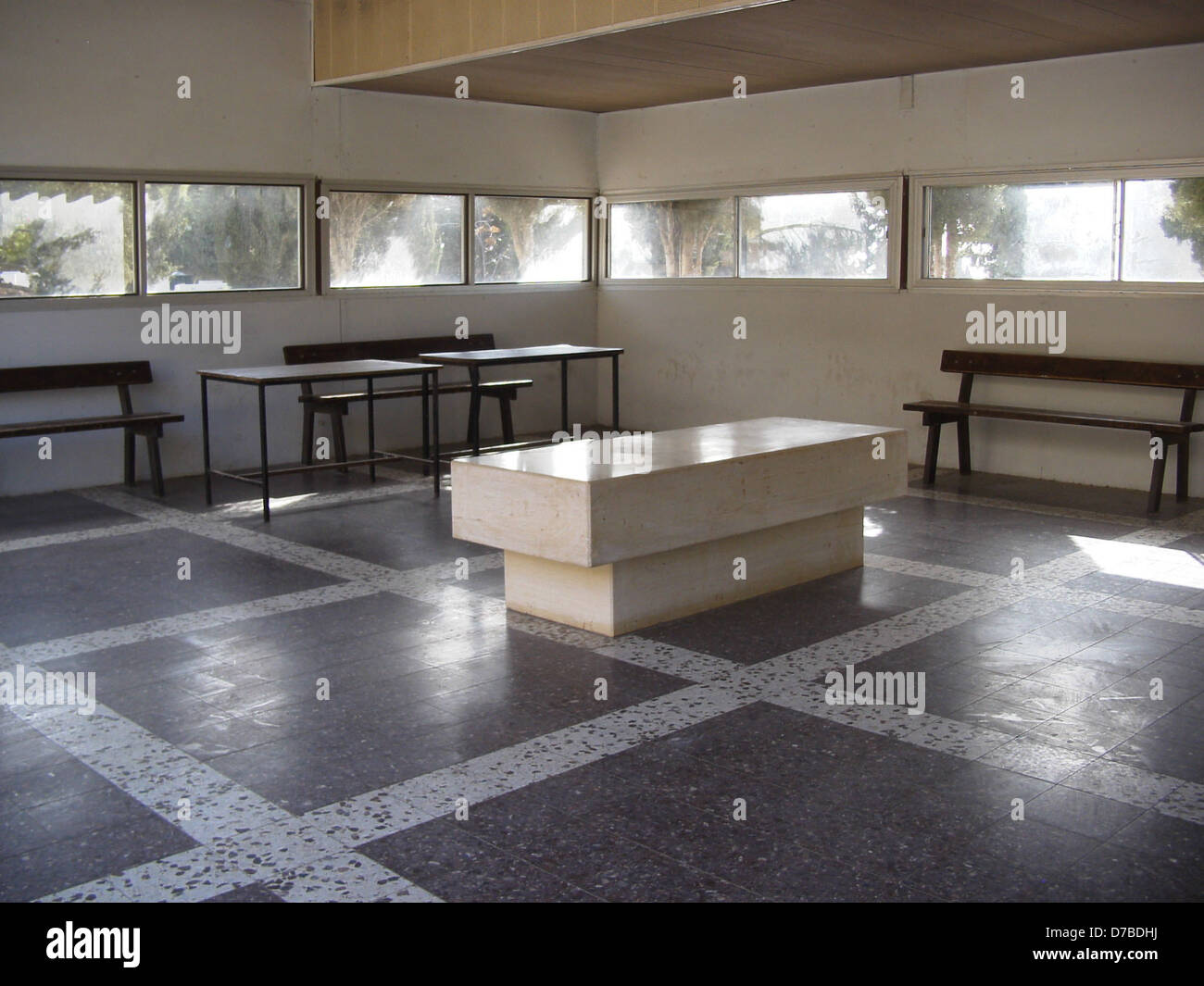 funeral hall in kfar samir cemetery in haifa Stock Photo - Alamy