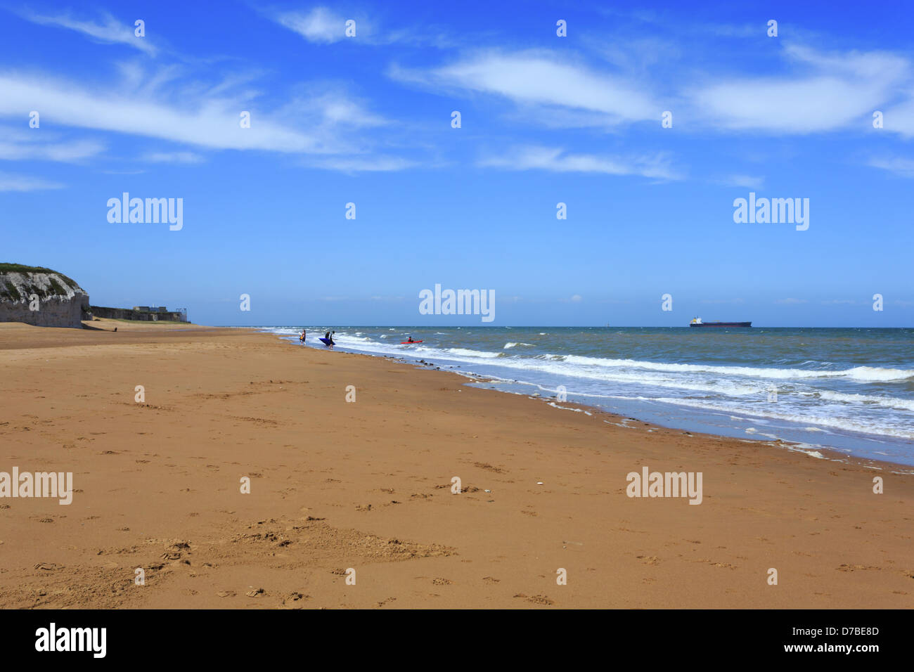 Botany bay beach and chalk cliffs, Kent Stock Photo - Alamy