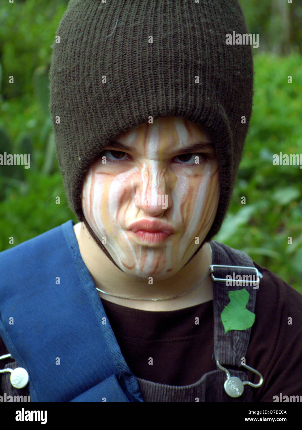 a girl called maayan in purim oufit Stock Photo - Alamy