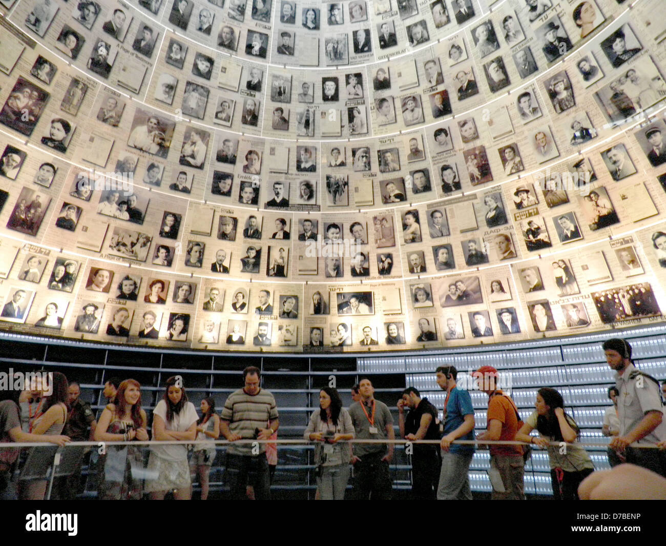Visiting the Hall of Names at Yad Vashem in Jerusalem Stock Photo - Alamy