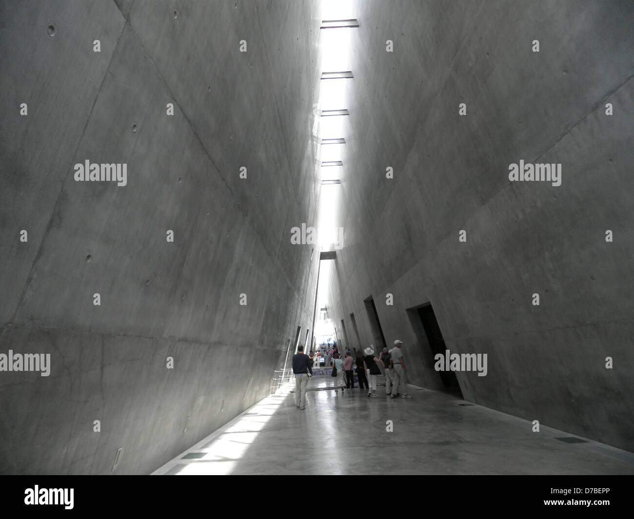 Visiting the Holocaust History Museum at Yad Vashem in Jerusalem Stock ...