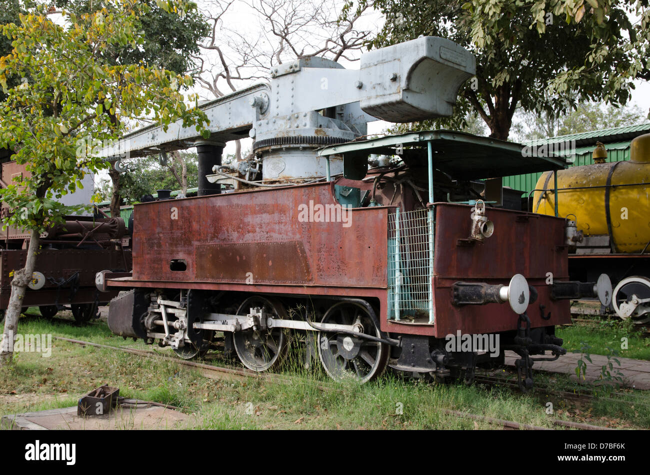 steam crane crane tank 3538 GIP3 national railway museum chanakyapuri ...