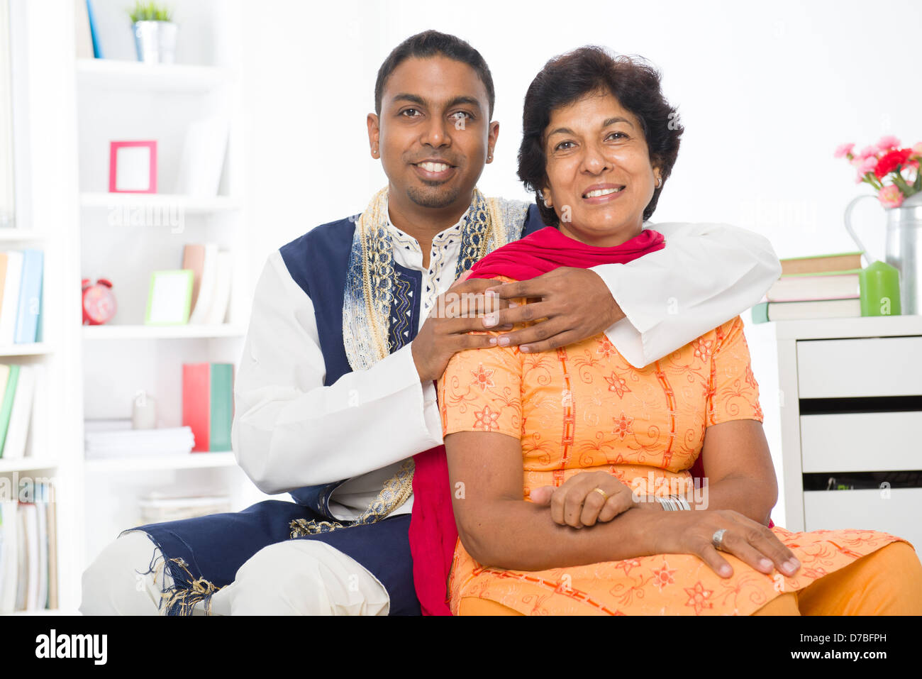 Punjabi family mother son traditional hi-res stock photography and ...