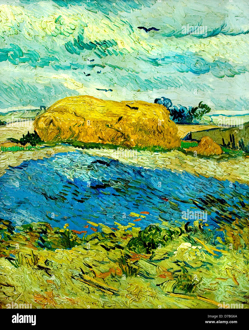Wheat stack under a cloudy sky 1889 Vincent van Gogh 1853– 1890 Dutch ...