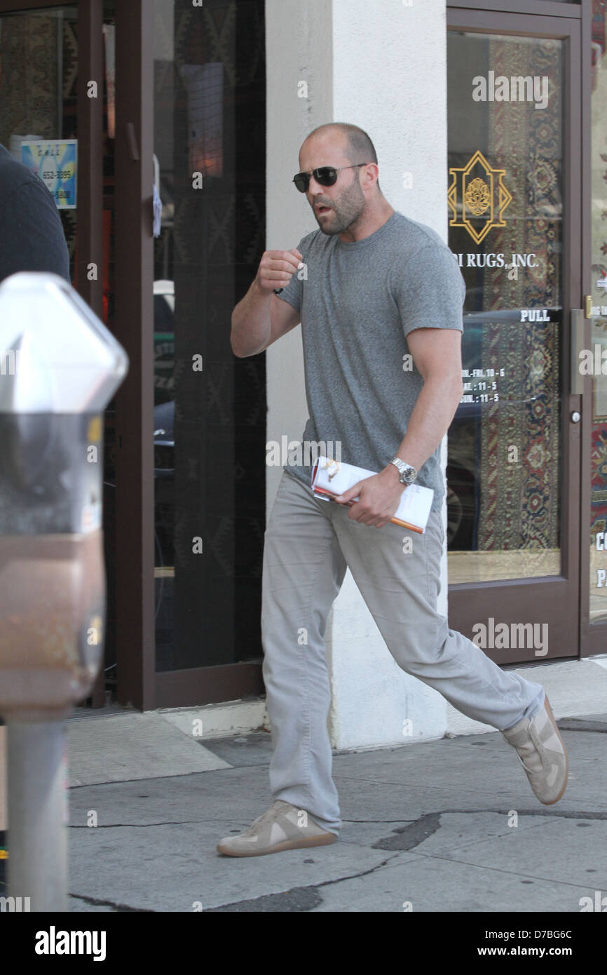Jason Statham is seen out shopping in West Hollywood Los Angeles ...