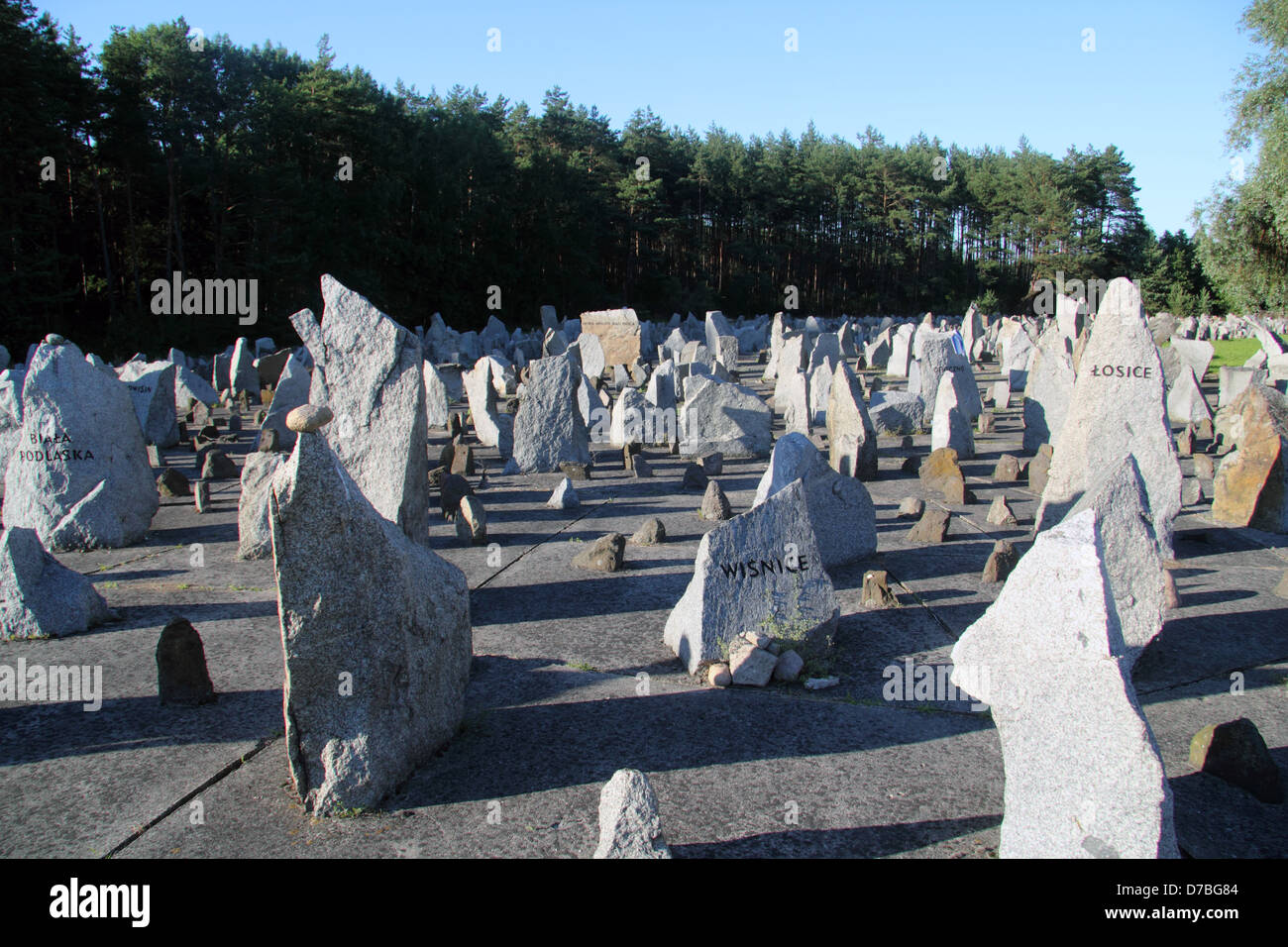 The Monument at Treblinka extermination camp commemorating its ...