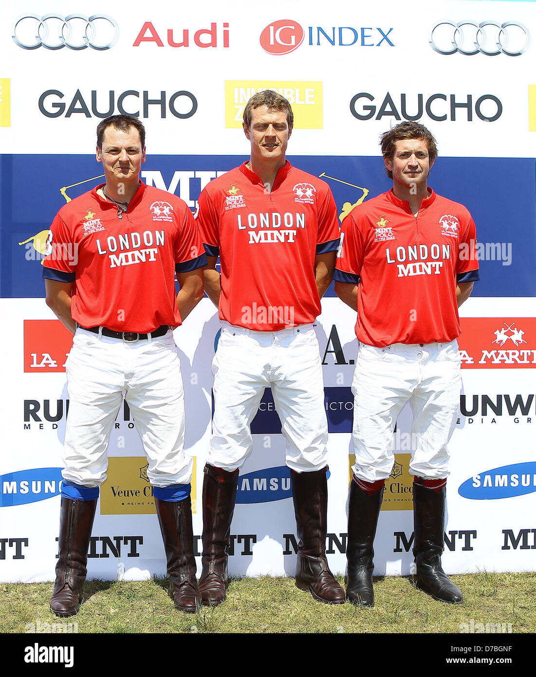 Ryan Pemble, Sebastian Dawney, James Harper of team Mint London at the ...