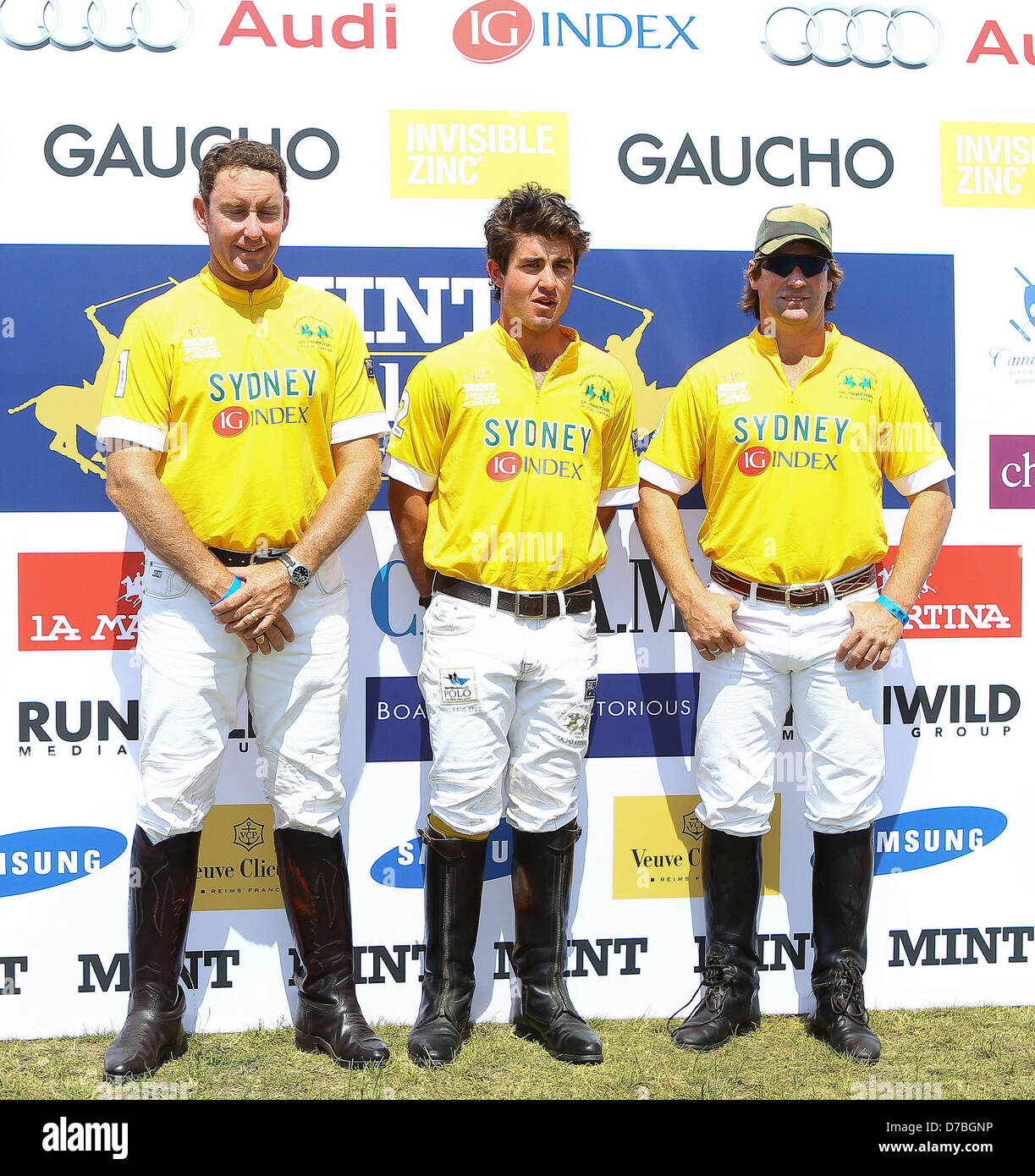 Zac Hagdoorn, Kelvin Johnson, Glen Gilmore of team IG Index Sydney at ...