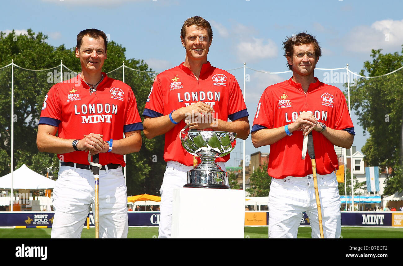 Ryan Pemble, Sebastian Dawney, James Harper of team Mint London at the ...