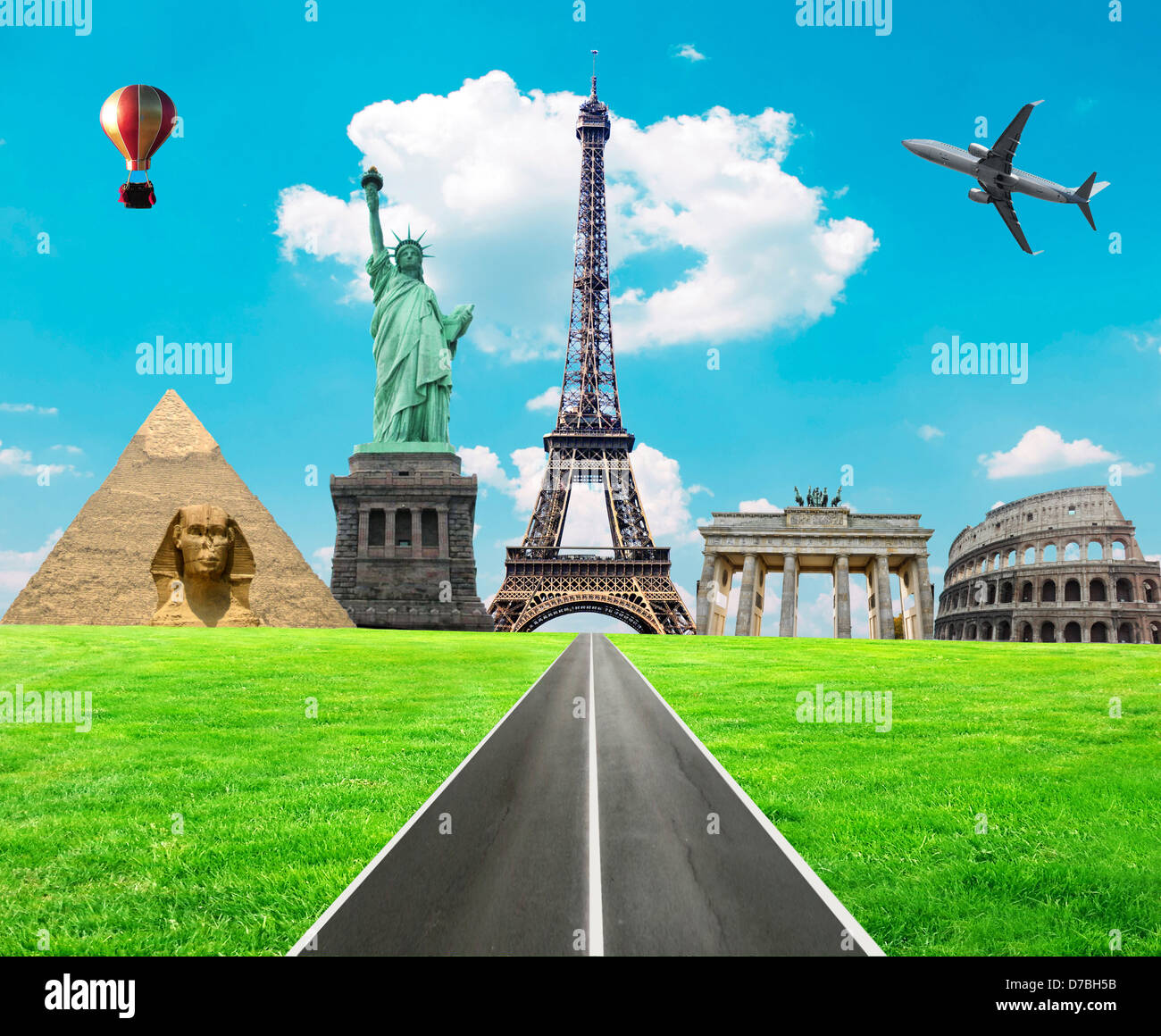World tour collage hi-res stock photography and images - Alamy