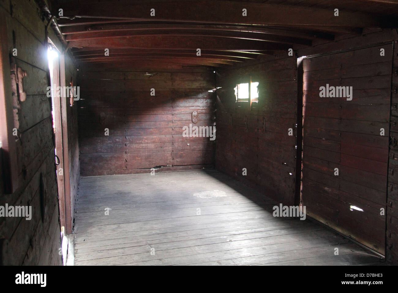 Inside a Death-Train freight carriage that transported Jews to ...