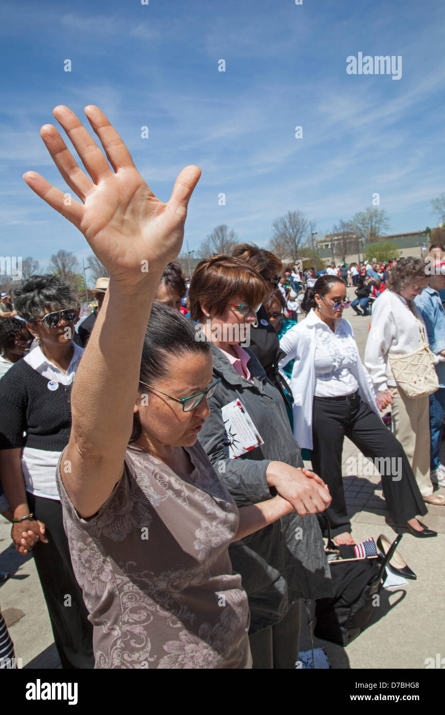 Warren, Michigan, USA. The annual National Day of Prayer observance at ...