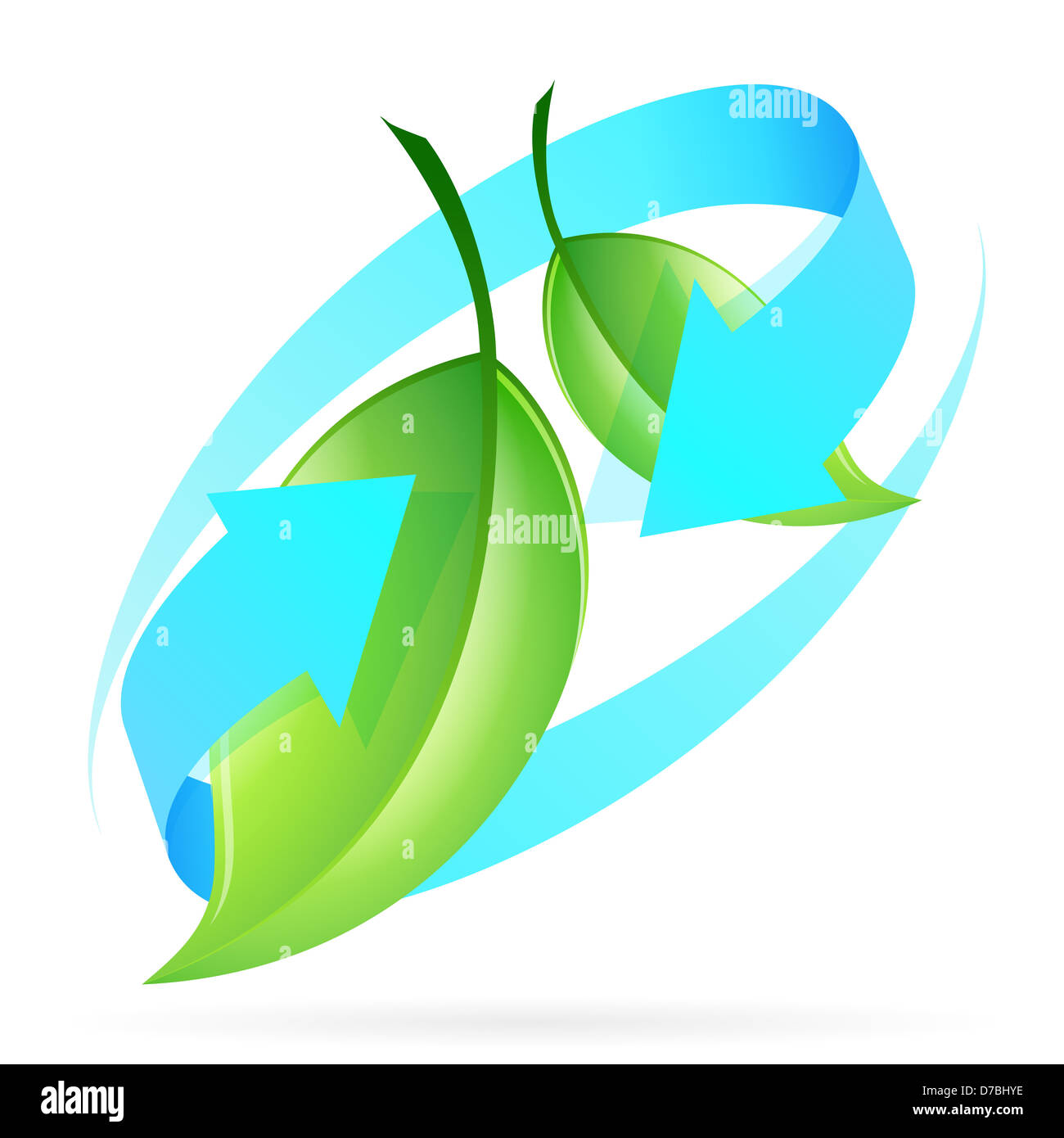 Leaf and arrows Cut Out Stock Images & Pictures - Alamy