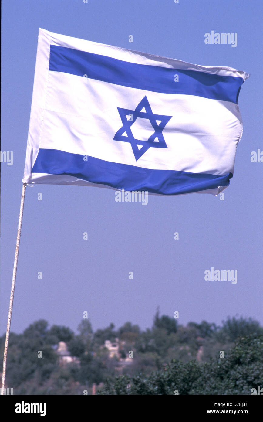the israeli flag Stock Photo - Alamy