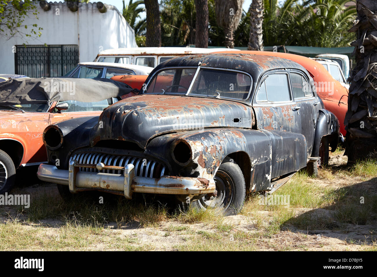 Car Scrap Yard Stock Photo - Alamy