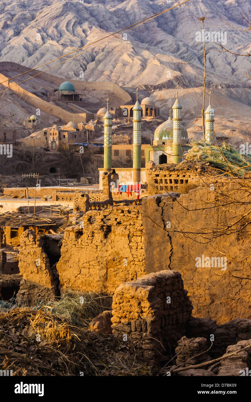 Tuyoq, an ancient Uyghur-Muslim pilgrimage place and well preserved ...