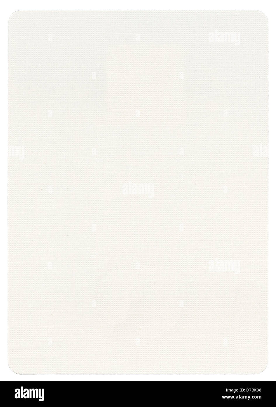 Blank playing card, isolated on white background. Scanned at 2400dpi ...