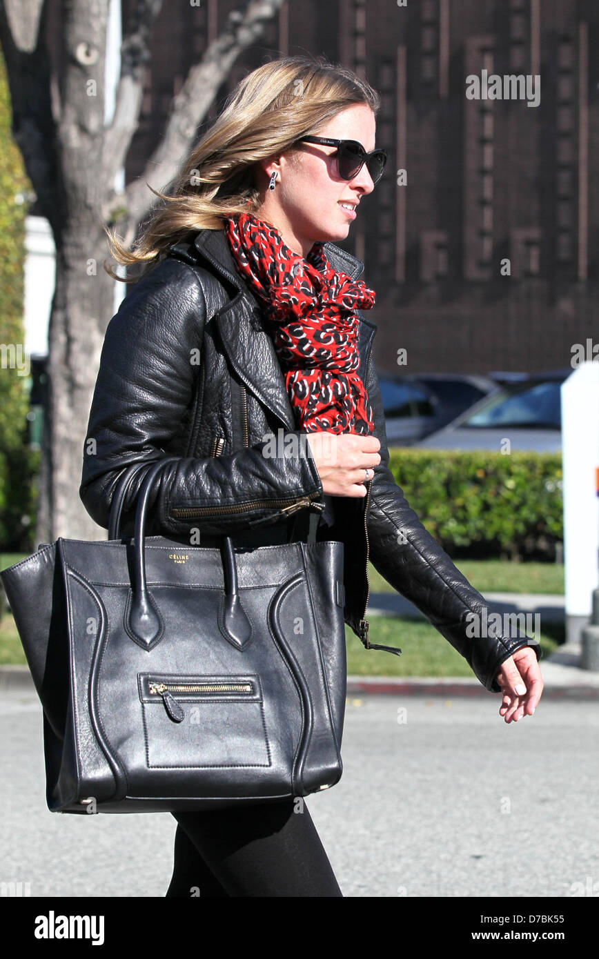 Nicky Hilton exits Byron & Tracey salon stylishly dressed toting a ...