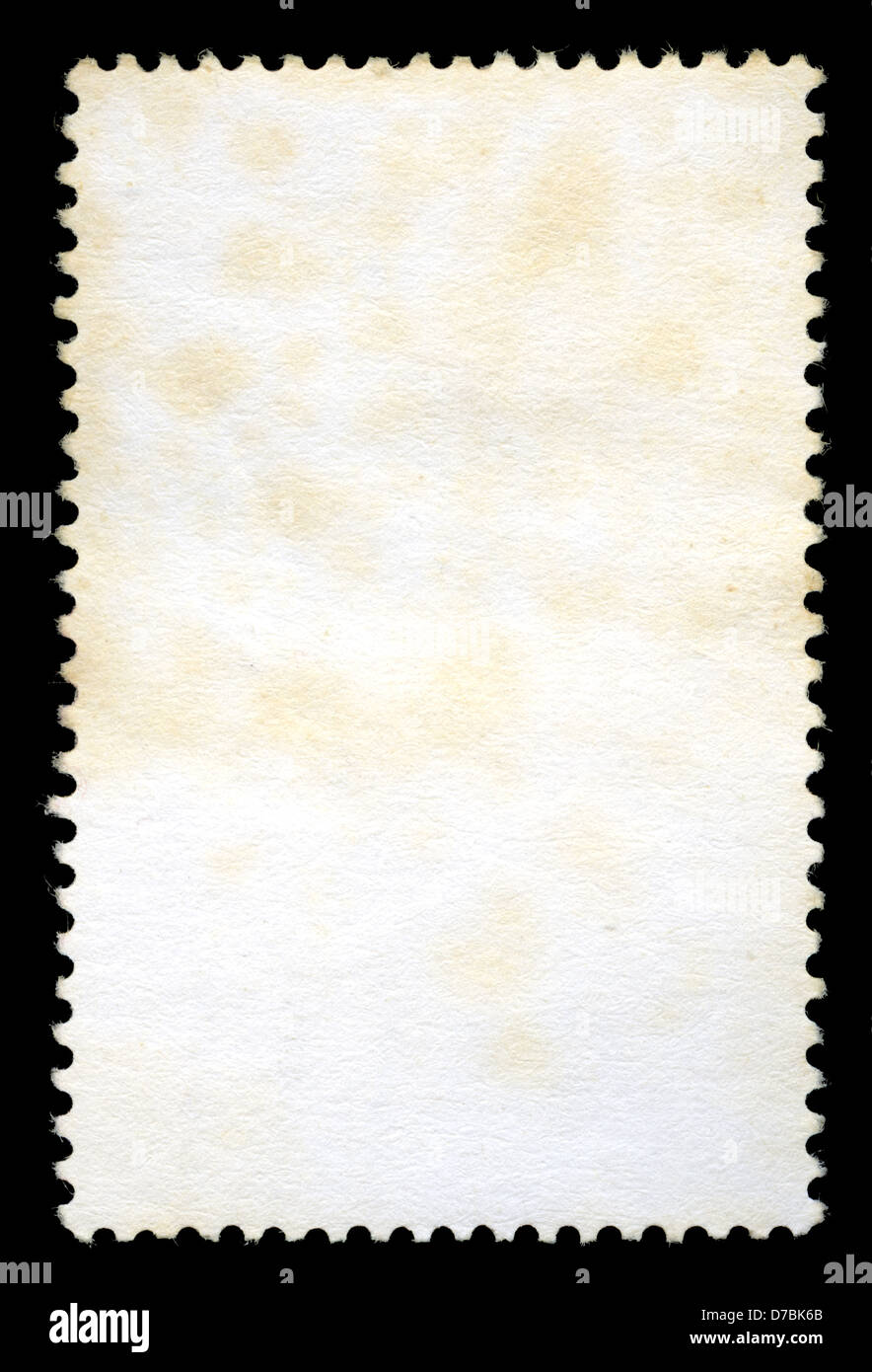 The back side of a postage stamp, isolated on white background Stock ...