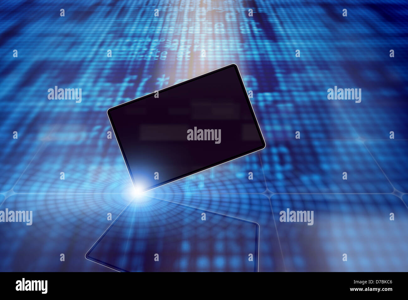 Abstract information technology background - tablet PC, smartphone ...