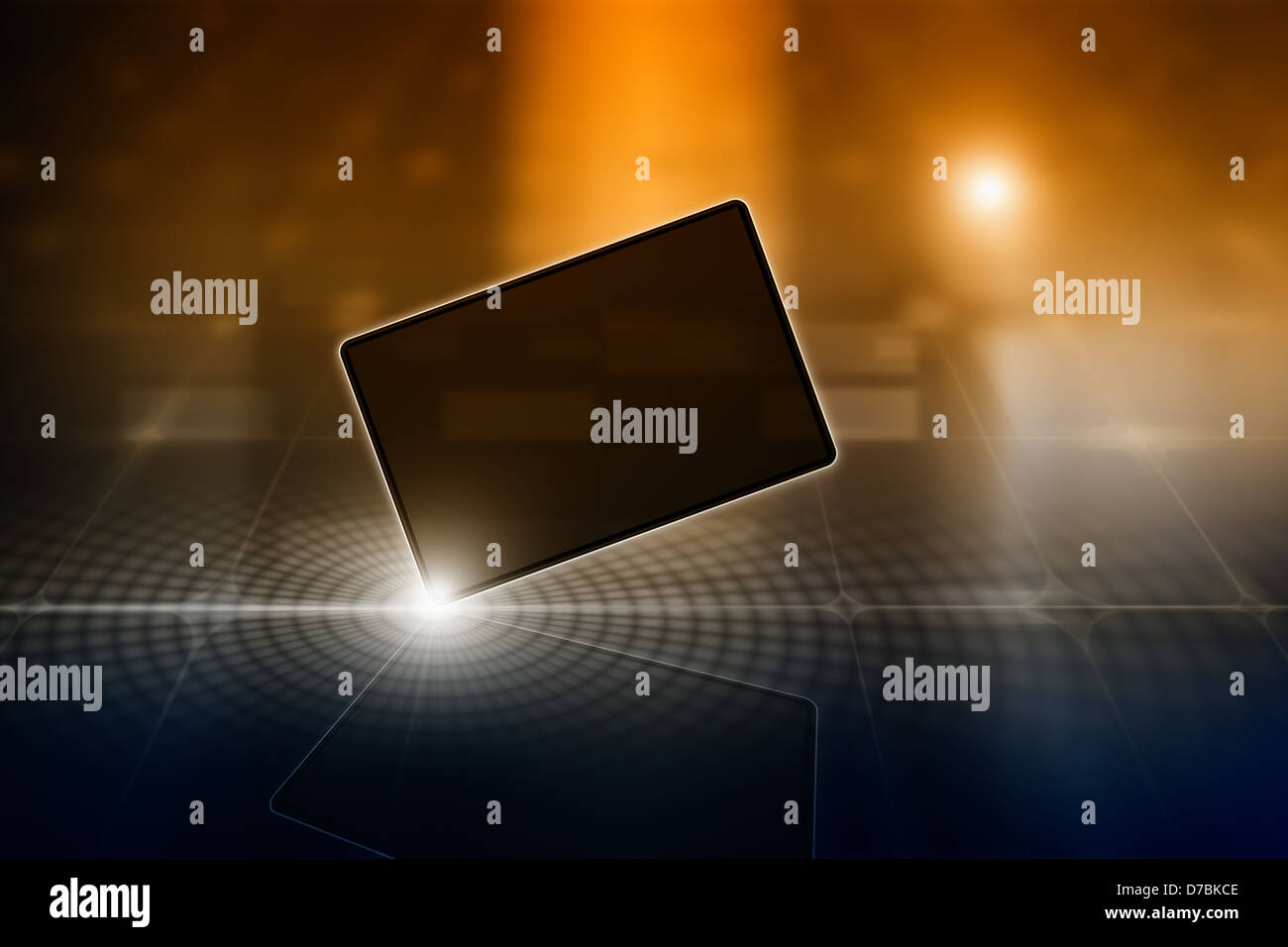 Abstract information technology background - tablet PC, smartphone ...