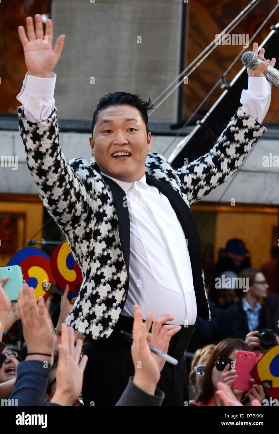 New York, USA. 3rd May 2013. Psy on stage for NBC Today Show Toyota ...
