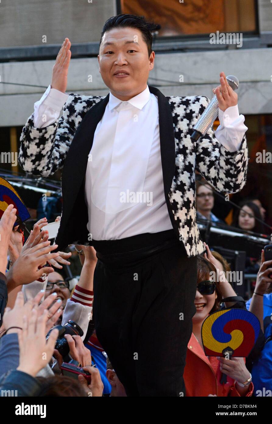 New York, USA. 3rd May 2013. Psy on stage for NBC Today Show Toyota ...