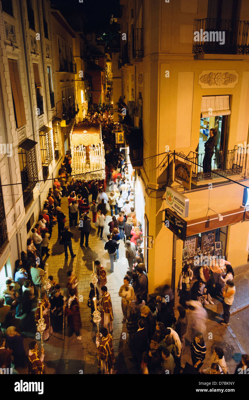 Holy week procession at granada hi-res stock photography and images - Alamy