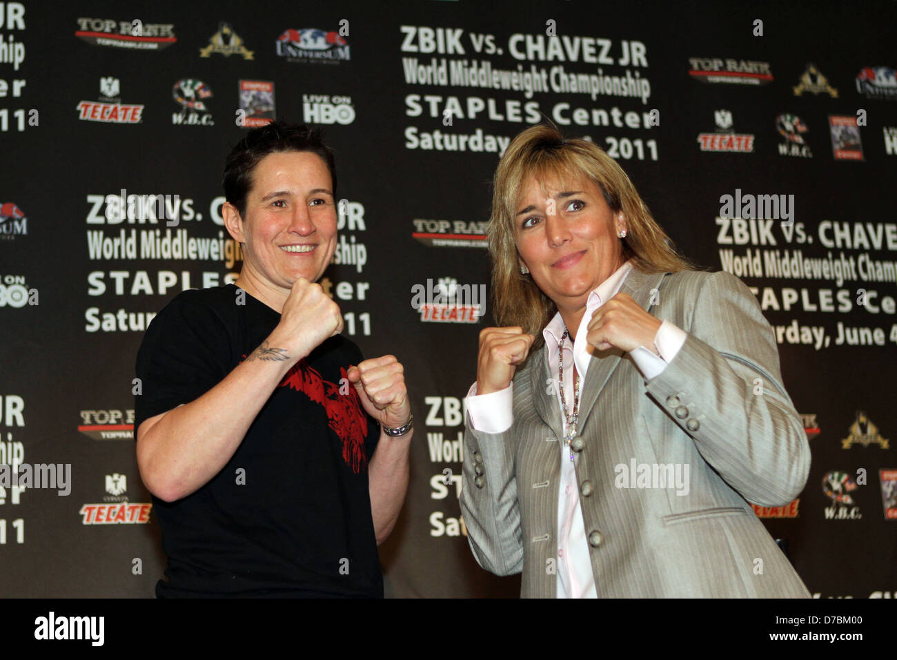 Dakota Stone and Christy Martin Final press conference for the World ...