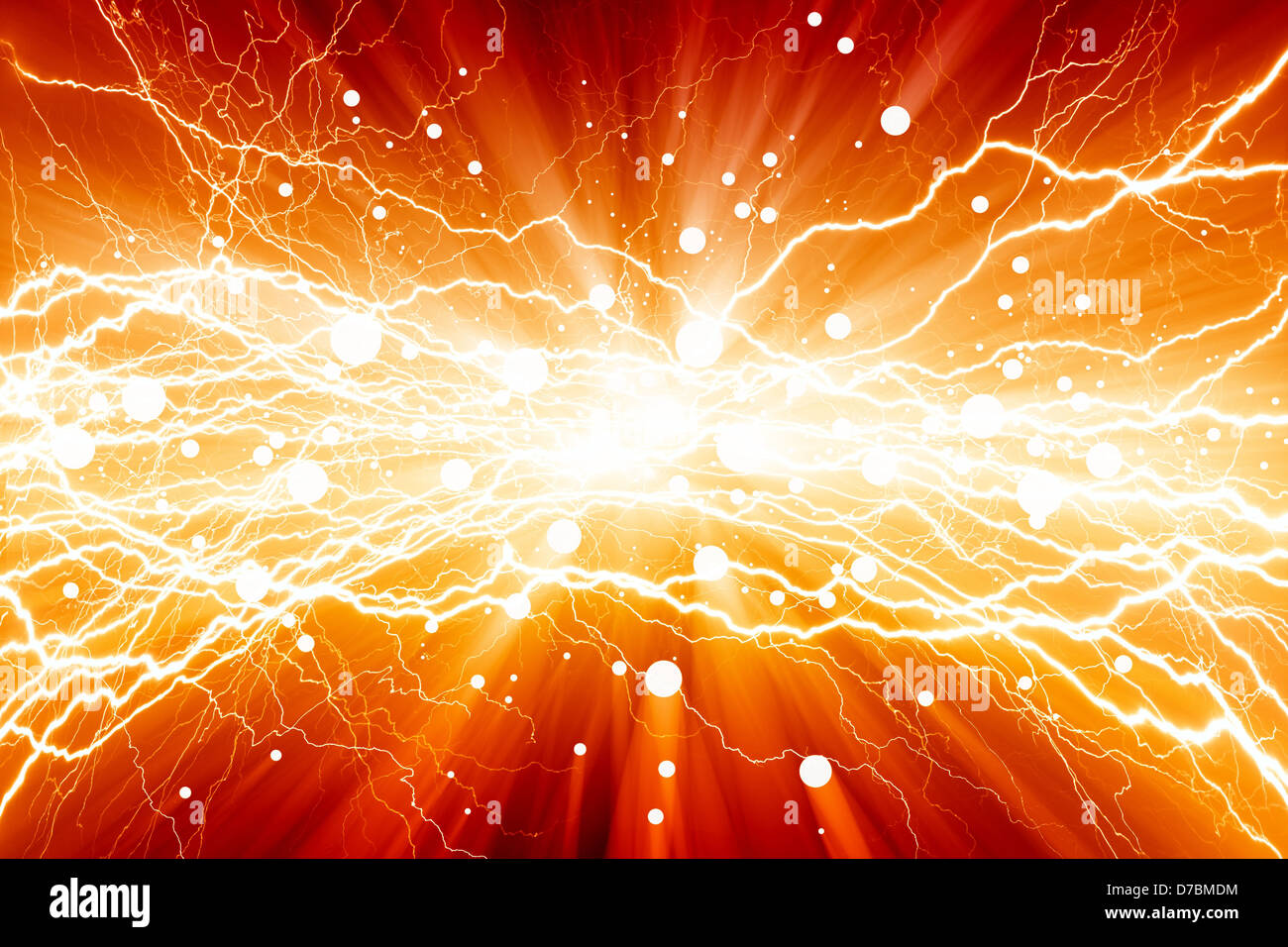 Abstract background - bright lightnings, lights with beams Stock Photo ...