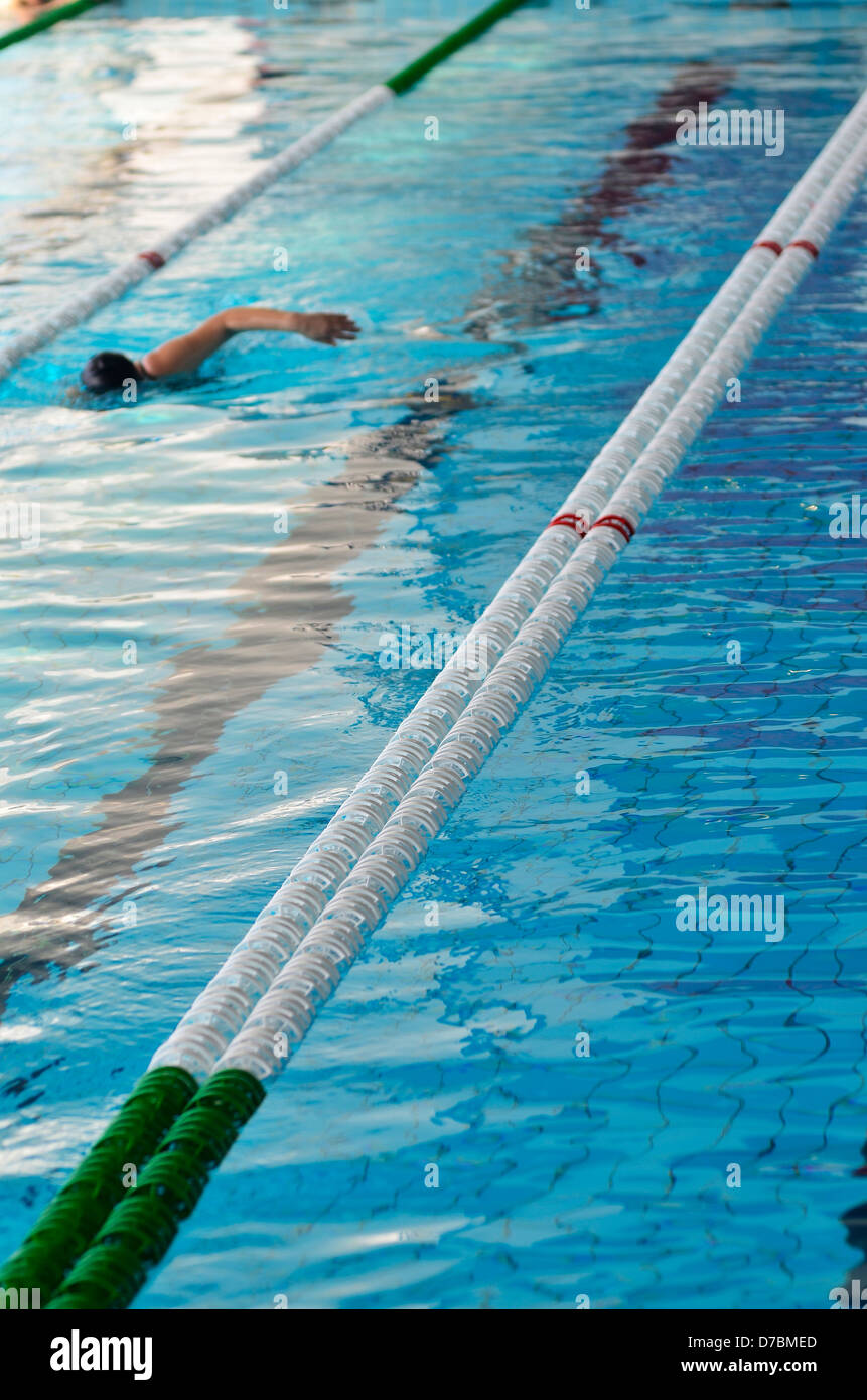 Swimmer standing swimming pool hi-res stock photography and images - Alamy
