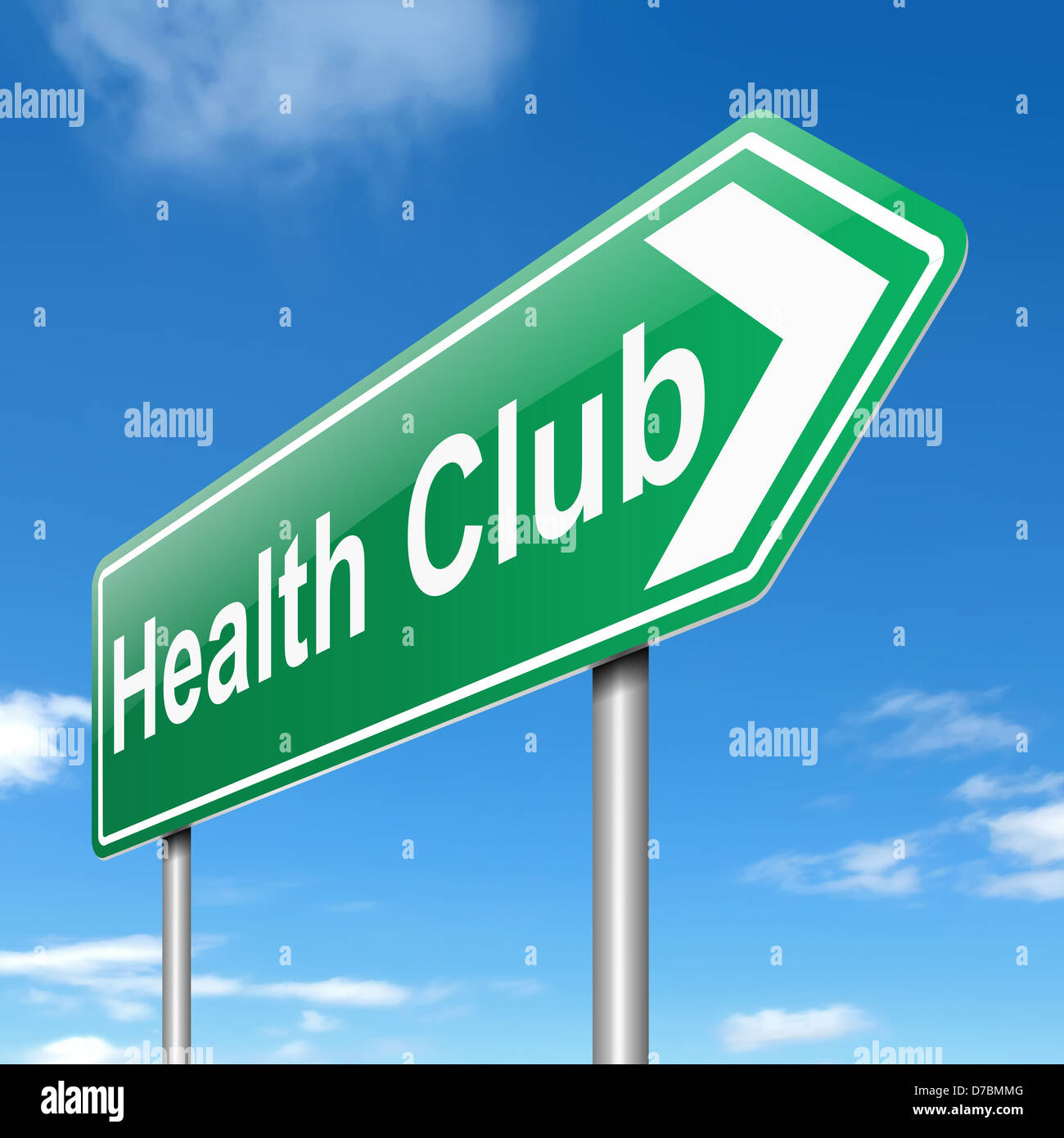 Health club sign Stock Photo - Alamy