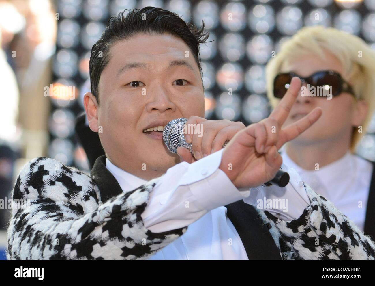 New York, USA. 3rd May 2013. Psy on stage for NBC Today Show Toyota ...