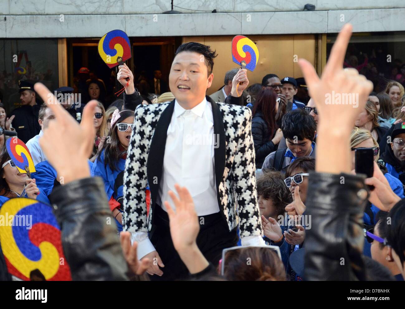 New York, USA. 3rd May 2013. Psy on stage for NBC Today Show Toyota ...
