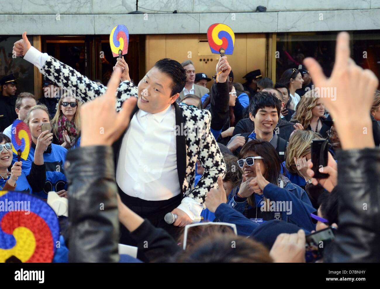 New York, USA. 3rd May 2013. Psy on stage for NBC Today Show Toyota ...