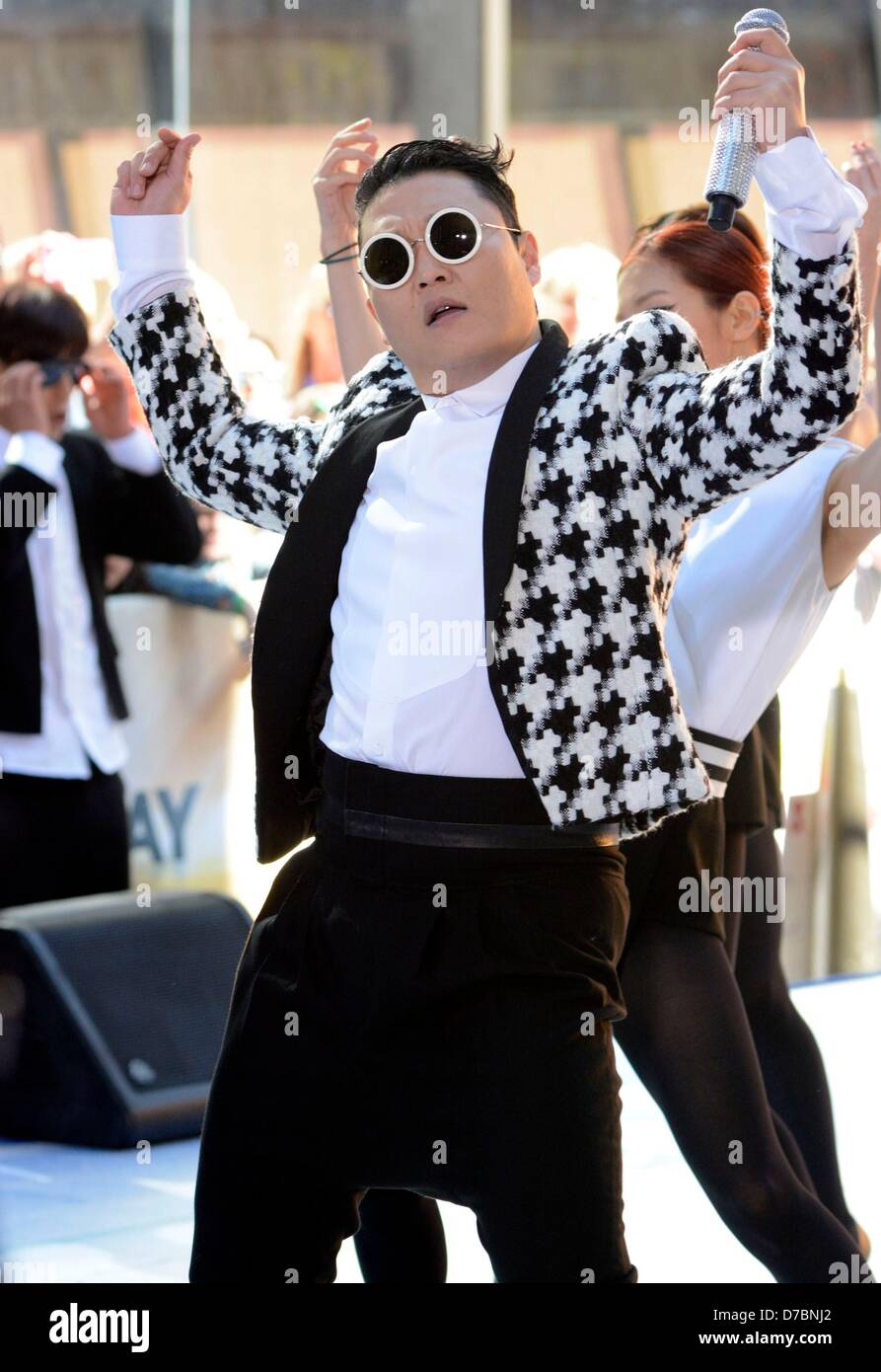 New York, USA. 3rd May 2013. Psy on stage for NBC Today Show Toyota ...