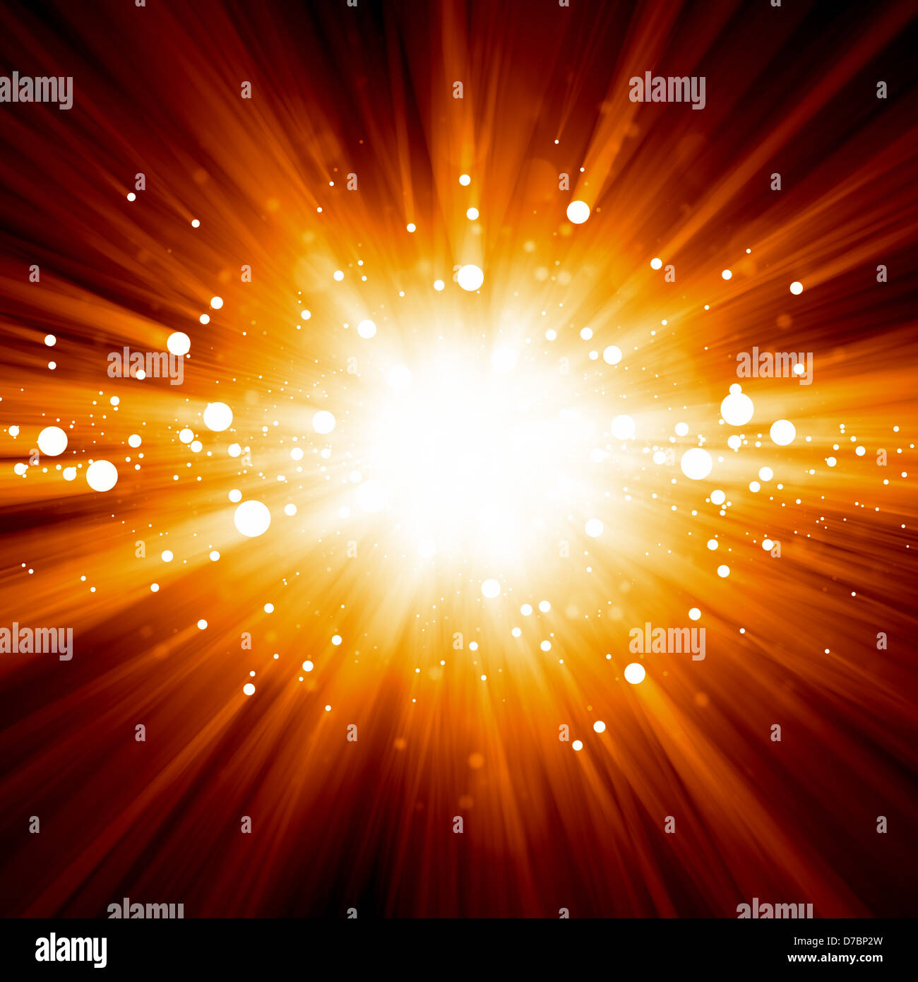 Abstract background - illustration of big explosion, catastrophe. Big ...