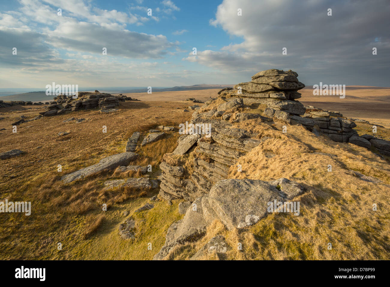 View from Great Mis Tor Dartmoor National Park Devon Uk Stock Photo - Alamy